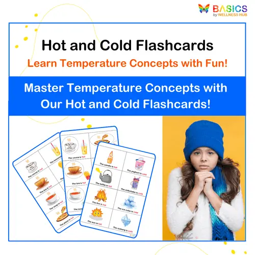 Hot and Cold Flashcards: Learn Temperature Concepts with Objects