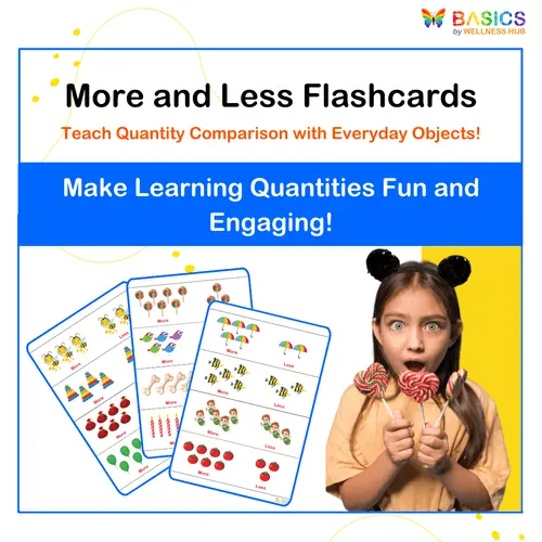 More & Less Flashcards: Teach Quantity Comparison