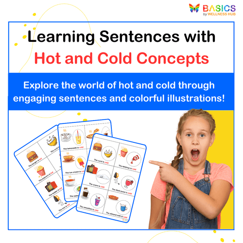 Free Hot and Cold Learning Sentences PDF for Kids