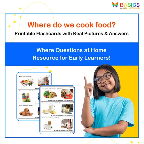 Where Questions at Home – Printable Flashcards for Kids PDF